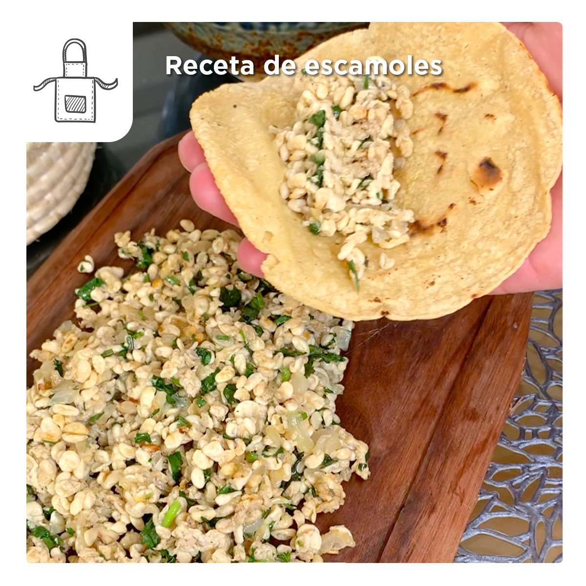 Receta de escamoles – DILMUN